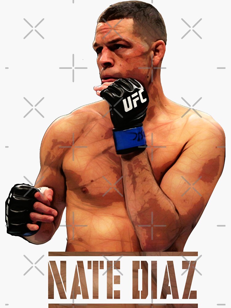 "Nate diaz" Sticker for Sale by careliaamara | Redbubble