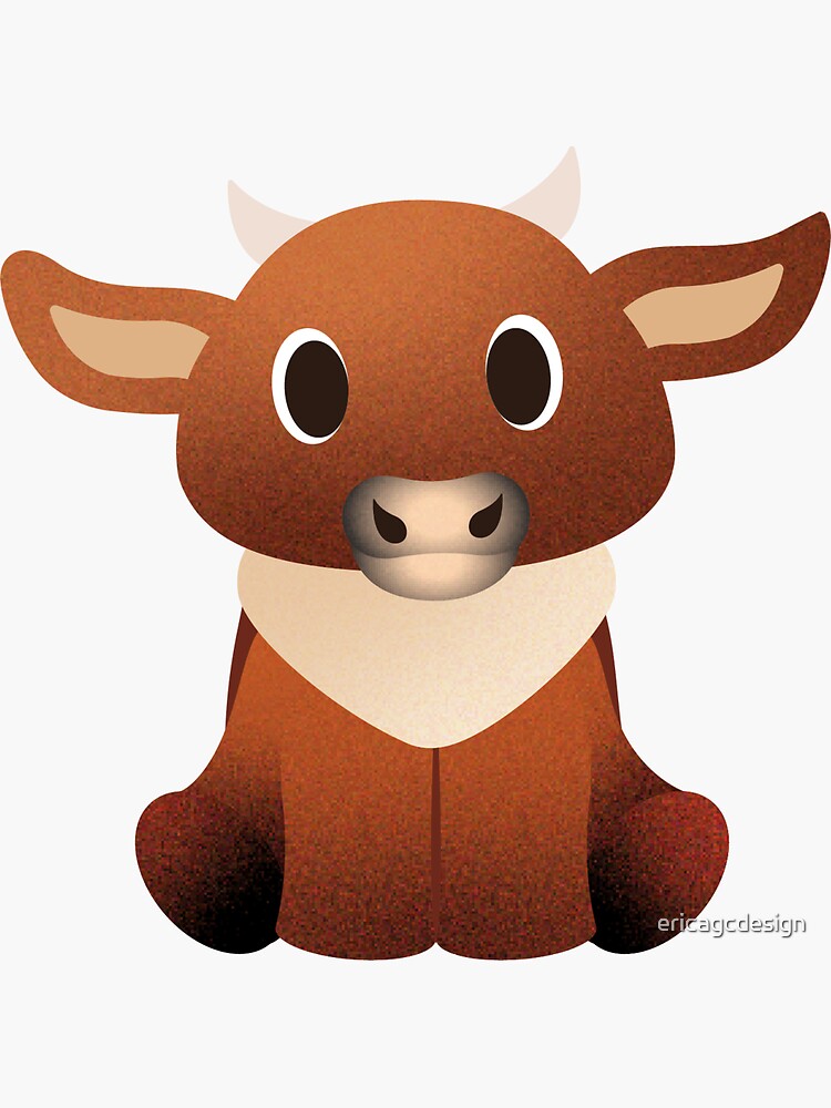 "Mini Taurus Zodiac" Sticker by ericagcdesign | Redbubble