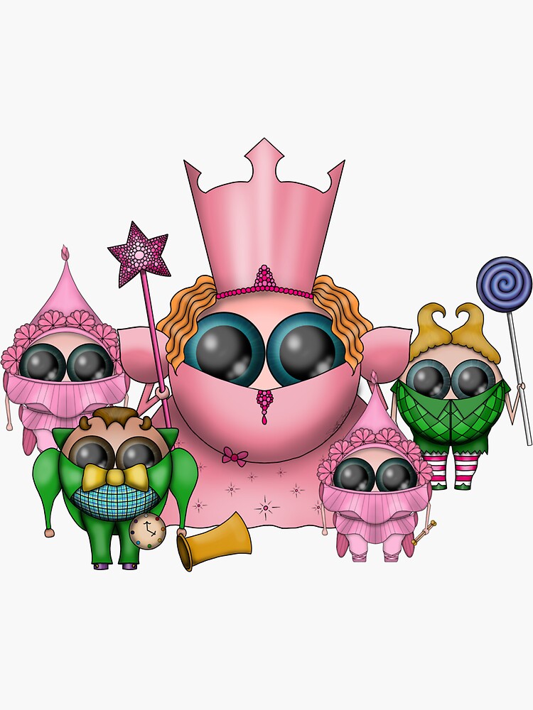 "Glinda and the Munchkins - The Orbulars - Sunnie Moon " Sticker for ...