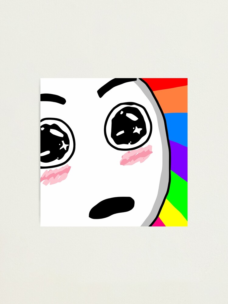 "Wow meme face" Photographic Print for Sale by Nathan26 | Redbubble