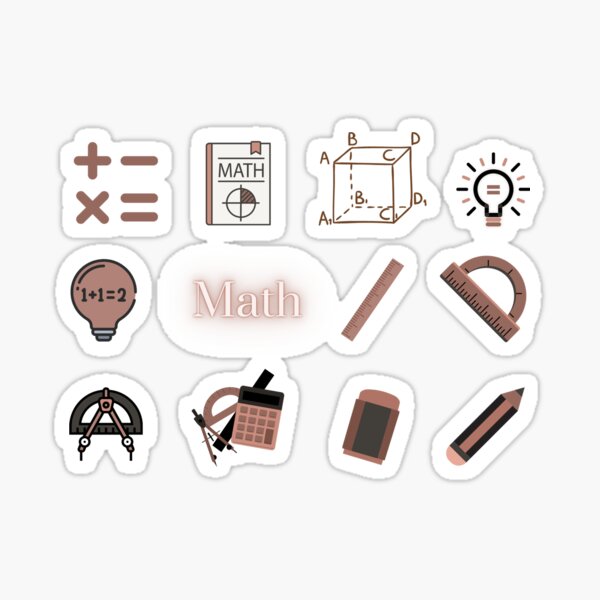 "Math School Bundle " Sticker for Sale by AnnDruyan | Redbubble