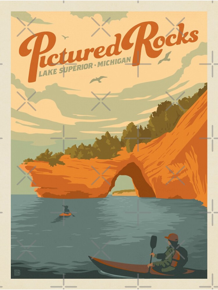"Pictured Rocks Lake Superior Michigan" Sticker for Sale by Lorebbb10 ...