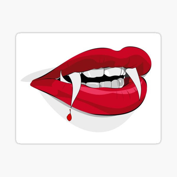 "Vampire Lips" Sticker for Sale by TVBob | Redbubble