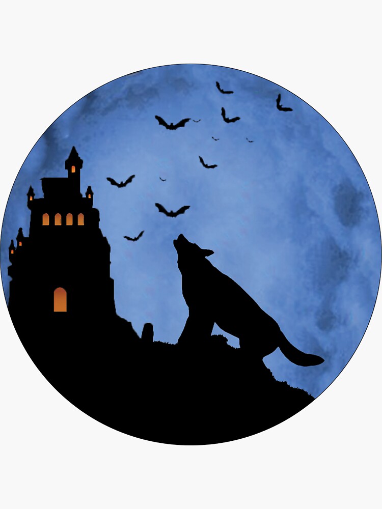 "Full Blue Moon Werewolf Wolf on Halloween Costume Idea Classic ...