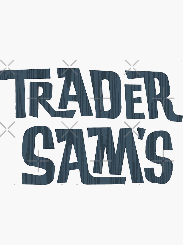 "Trader Sam's" Sticker for Sale by ClemCatCreation | Redbubble