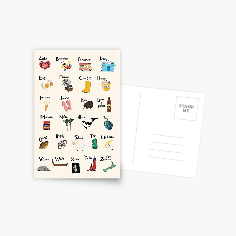 "Kiwiana ABC Poster " Poster for Sale by d00dlesbymel | Redbubble