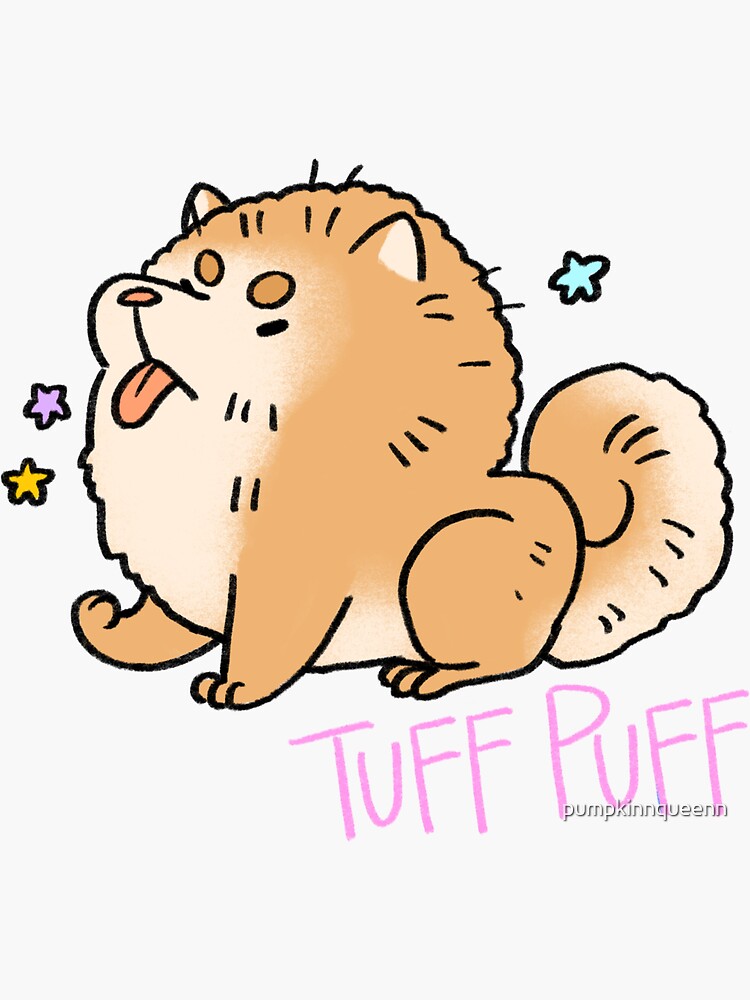 "Tuff puff" Sticker for Sale by pumpkinnqueenn | Redbubble