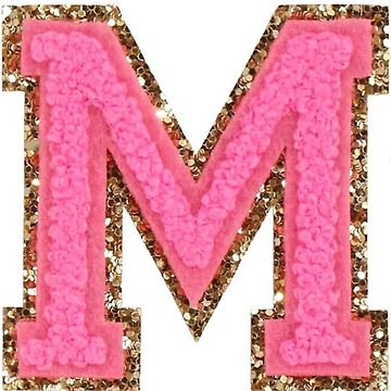 "Bubblegum Varsity Pink Patch " Sticker for Sale by abigailflorence ...