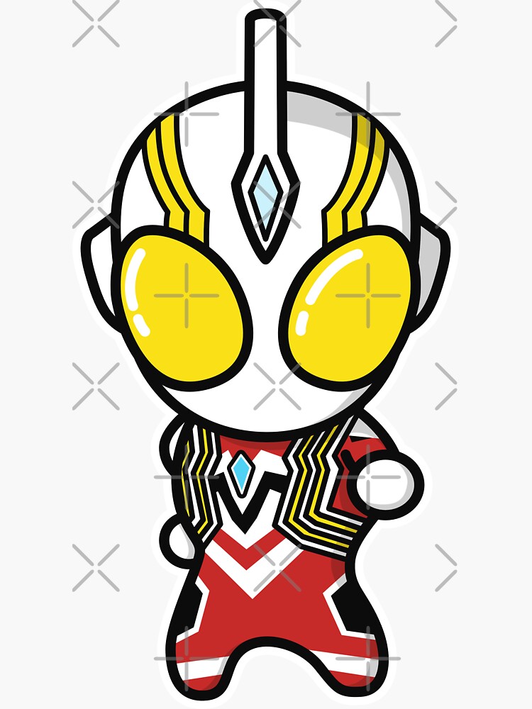 "Ultraman Trigger Strong Type Chibi Style Kawaii" Sticker for Sale by ...