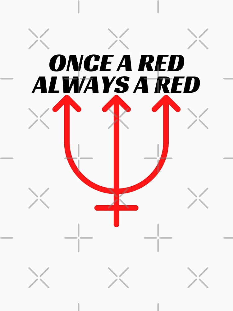 "Once a Red Always a Red - Manchester United " Essential T-Shirt for ...