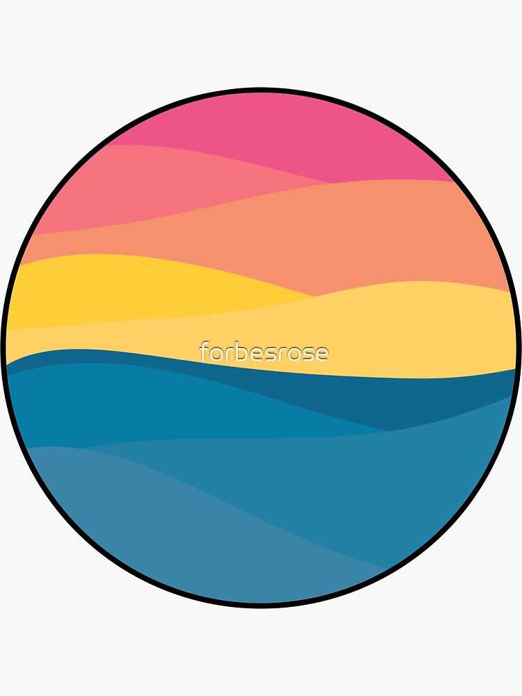 "Subtle Pan Pride Ocean " Sticker for Sale by forbesrose | Redbubble