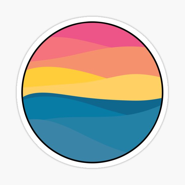 "Subtle Pan Pride Ocean " Sticker for Sale by forbesrose | Redbubble