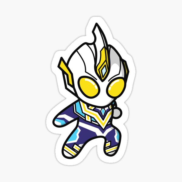 "Ultraman Trigger Sky Type Chibi Style Kawaii" Sticker for Sale by ...