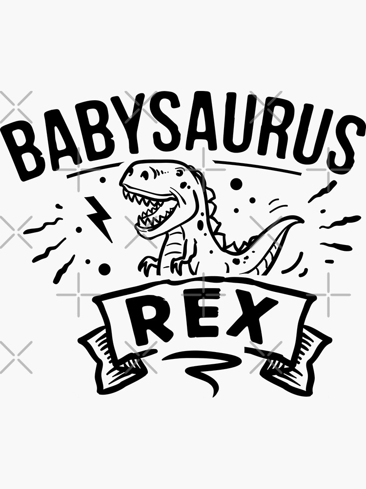 "Babysaurus Sticker" Sticker for Sale by PhanumasAng | Redbubble