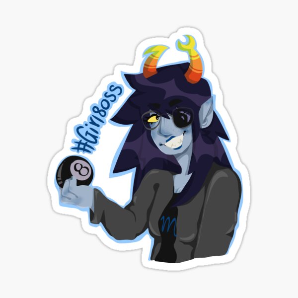 "Girl8oss Vriska " Sticker for Sale by capriGodhead | Redbubble