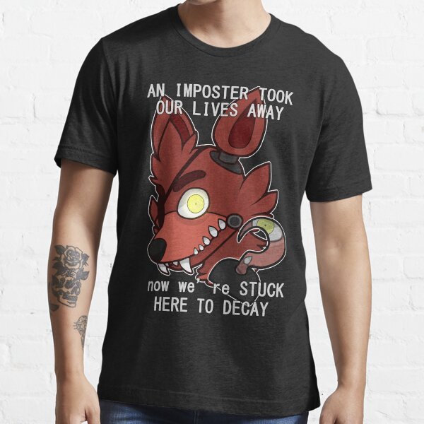 "Foxy (TEXT)" T-shirt for Sale by Gizmoguts | Redbubble | fnaf t-shirts ...