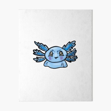 "Light Blue Axolotl " Art Board Print by BioLushGraphics | Redbubble