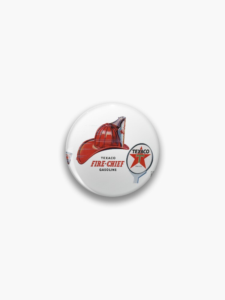 "Texaco Fire Chief 1950s " Pin for Sale by taspaul | Redbubble