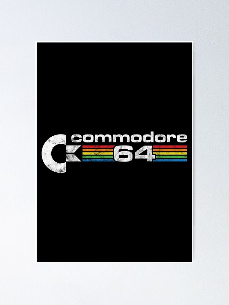 "Commodore 64 retro logo" Poster for Sale by DzineMon | Redbubble