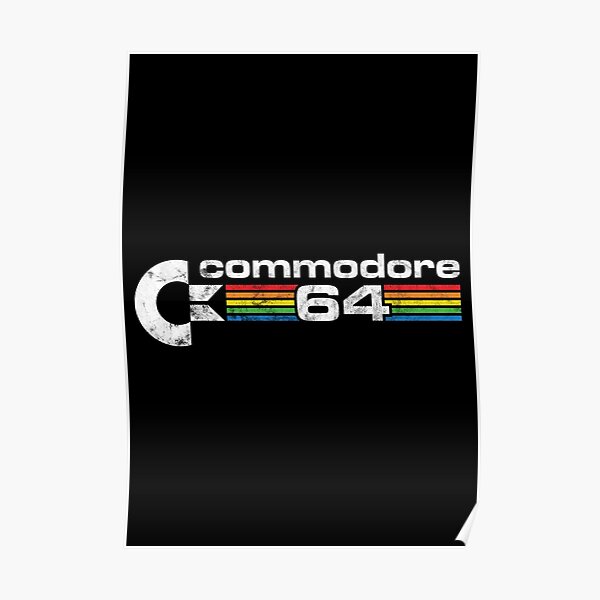 "Commodore 64 retro logo" Poster for Sale by DzineMon | Redbubble