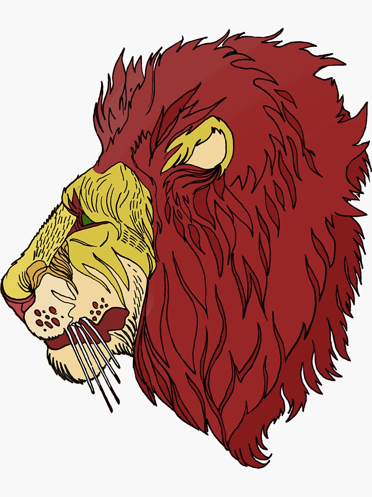 "National Animal of Senegal: Lion" Sticker for Sale by nationalkingdom ...