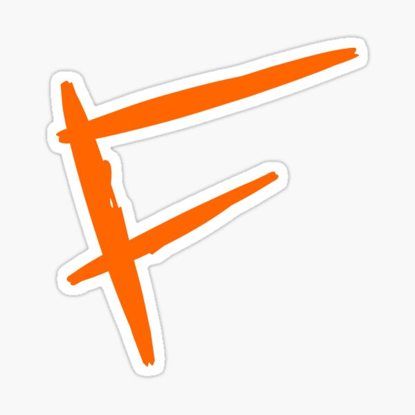 "F letter" Sticker for Sale by Toozidi | Redbubble