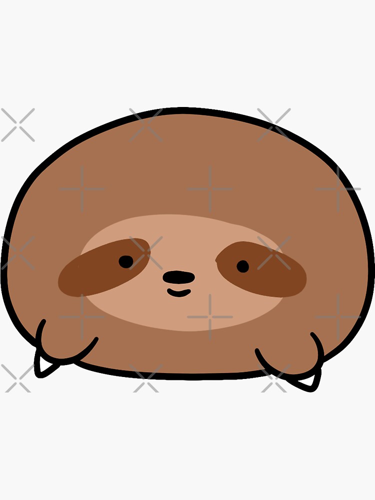 "Sloth Blob" Sticker by SaradaBoru | Redbubble