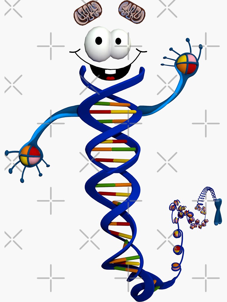 "Dr. DNA" Sticker for Sale by SciAnts | Redbubble