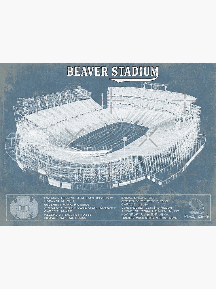 "Beaver Stadium" Poster for Sale by Baileyguth | Redbubble