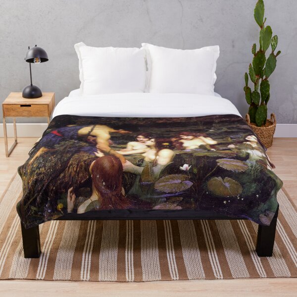 "John William Waterhouse - Lady of Shalott,1888" Throw Blanket for Sale ...