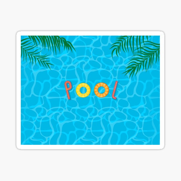 "POOL" Sticker for Sale by le-placard | Redbubble