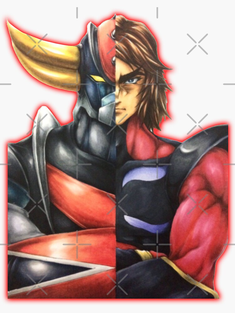 "Grendizer" Sticker by Baltazar93100 | Redbubble