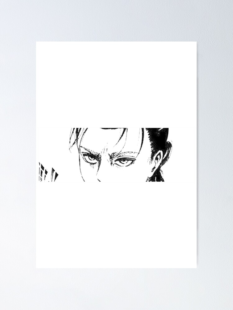 "Eren - Stare - SnK" Poster by RorykoSmith | Redbubble