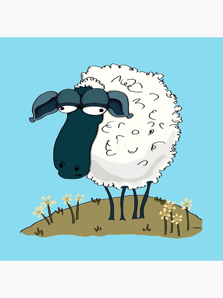 "An Indifferent Sheep" Throw Pillow for Sale by YoPedro | Redbubble