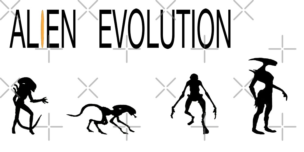 "Alien Evolution" by EllipsisWorld | Redbubble