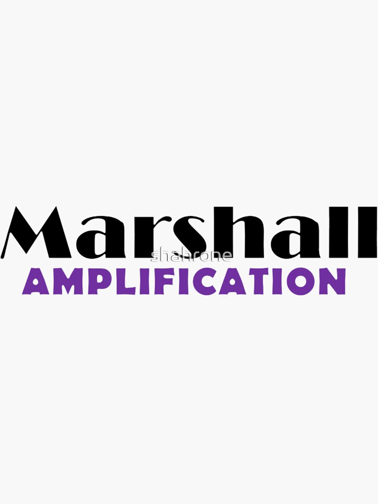"Marshall Amplification sound system" Sticker for Sale by shahrone ...