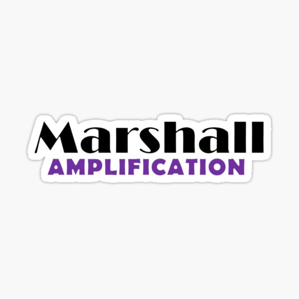 "Marshall Amplification sound system" Sticker for Sale by shahrone ...