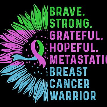 "Metastatic Breast Cancer Awareness" Sticker for Sale by NeverLoseSF ...