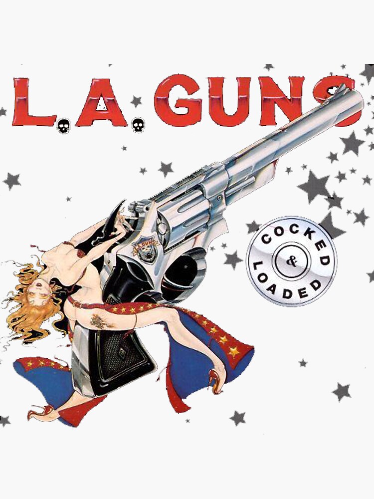 "la guns - best logo favotite" Sticker for Sale by npenrosebq | Redbubble