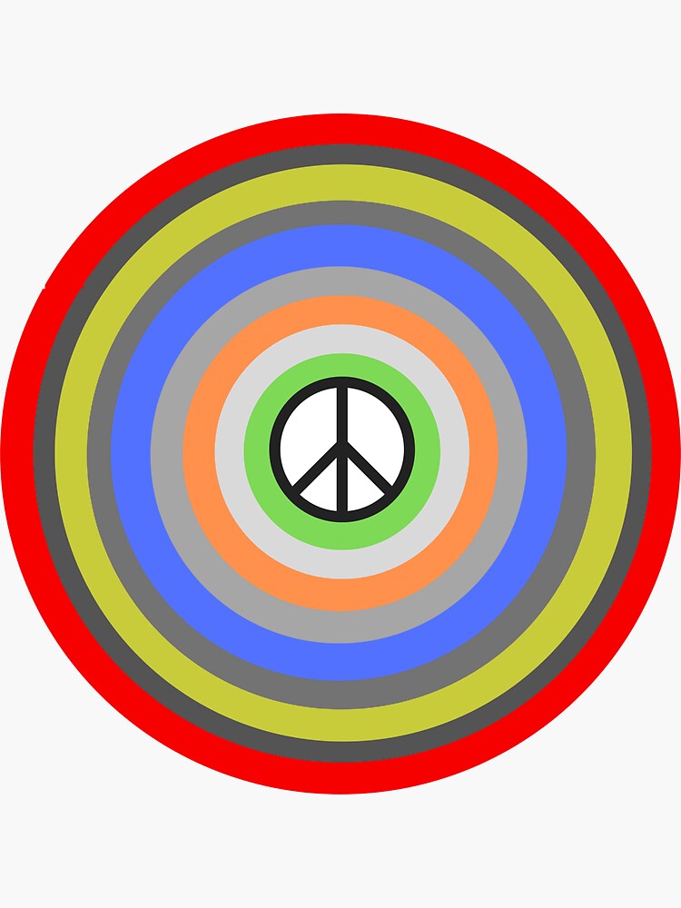 "Peace & Unity" Sticker for Sale by BharathiGiri | Redbubble