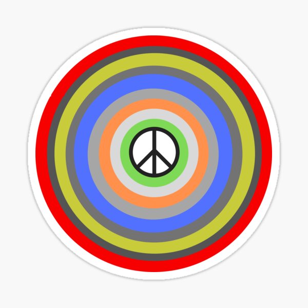 "Peace & Unity" Sticker for Sale by BharathiGiri | Redbubble