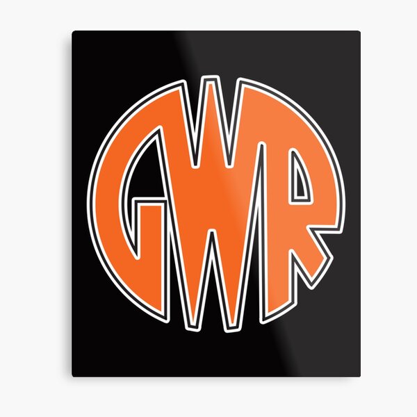 "GWR Great Western Railway Railwayana Trains Rail LOGO on BLACK" Metal ...
