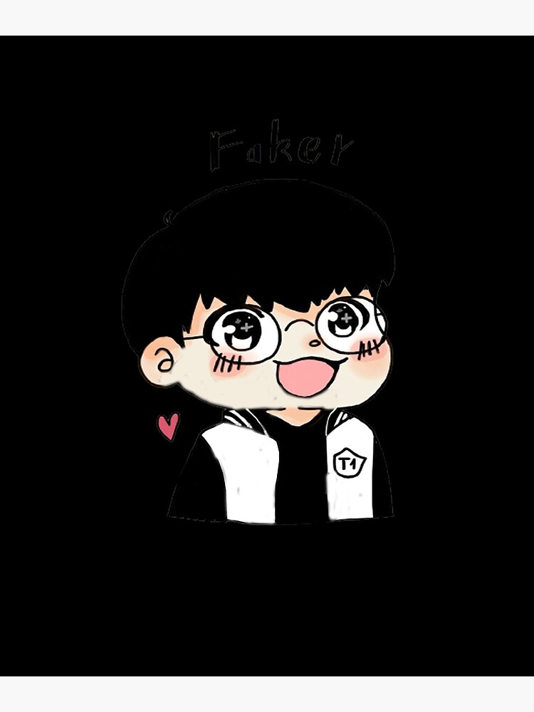 "Faker Chibi Cute" Poster for Sale by DanaKennard | Redbubble