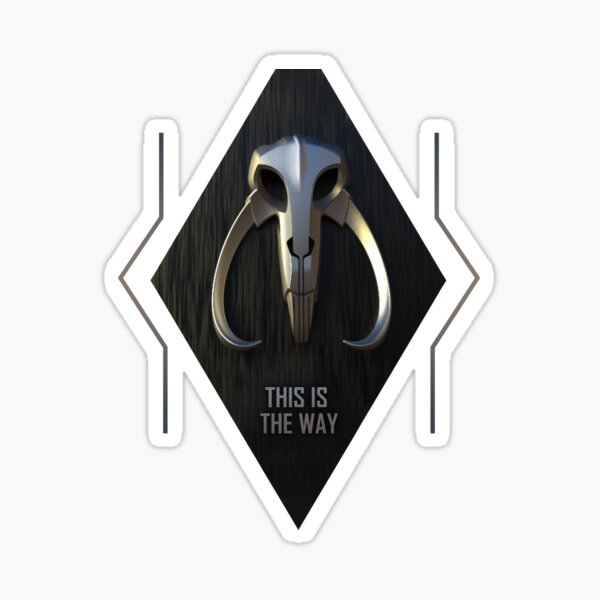 "Beskar Mythosaur Skull" Sticker for Sale by Tangibles | Redbubble