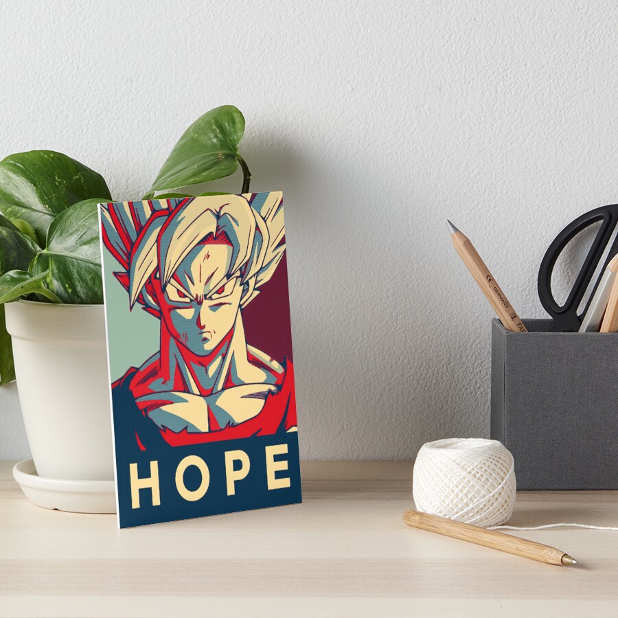 "Goku Super Saiyan Goku Hope" Art Board Print for Sale by ...