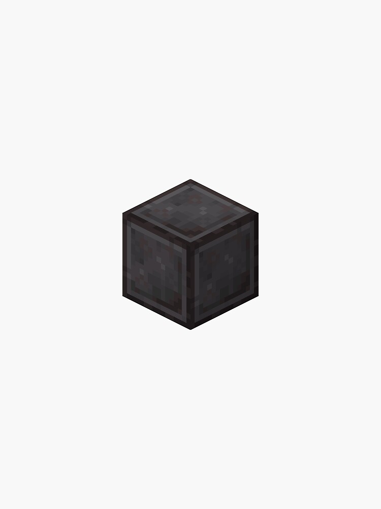 "Netherite Block" Sticker for Sale by NanoLakako | Redbubble