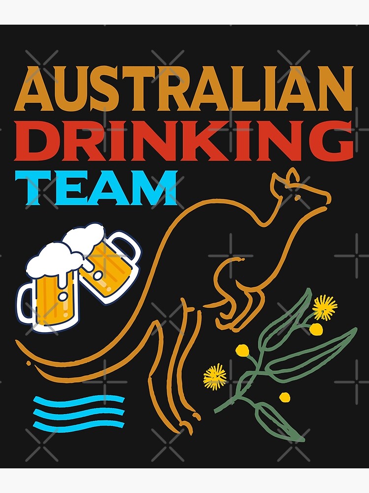 "Australian Drinking Beer Team , Funny Australia Country Drink Alcohol ...