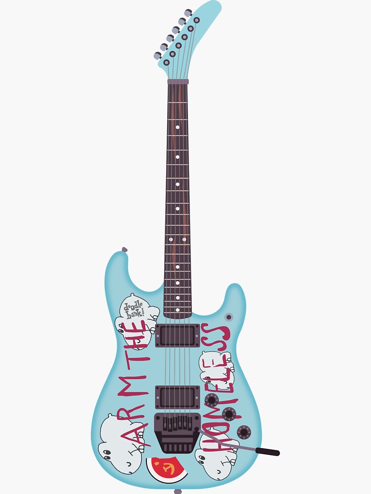 "Tom Morello Arm the Homeless" Sticker for Sale by doodlebank | Redbubble