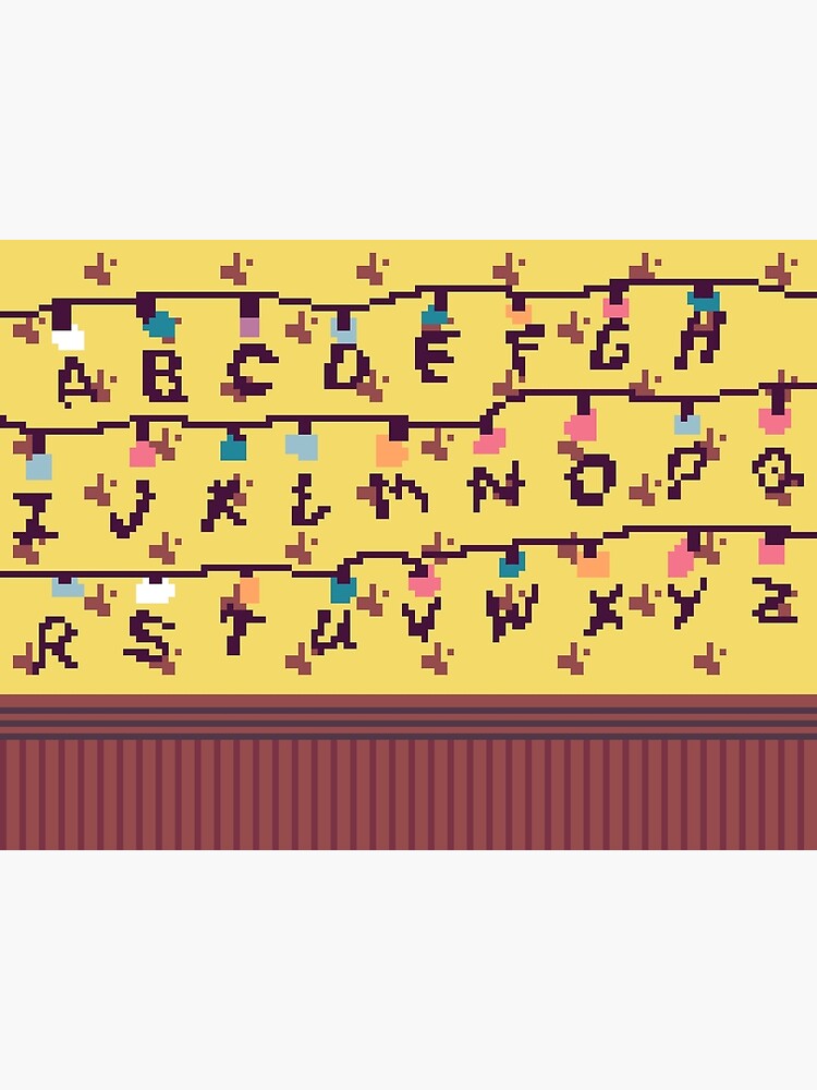"Stranger Things Pixel Light Wall" Art Print by gasm | Redbubble