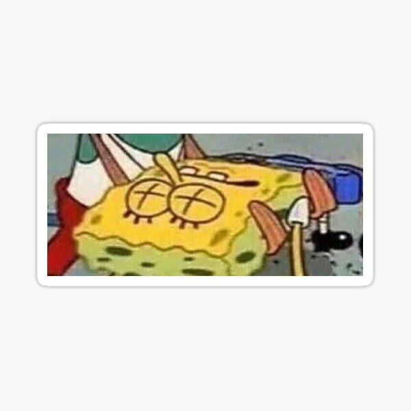 "funny spongebob" Sticker by lisawarren | Redbubble